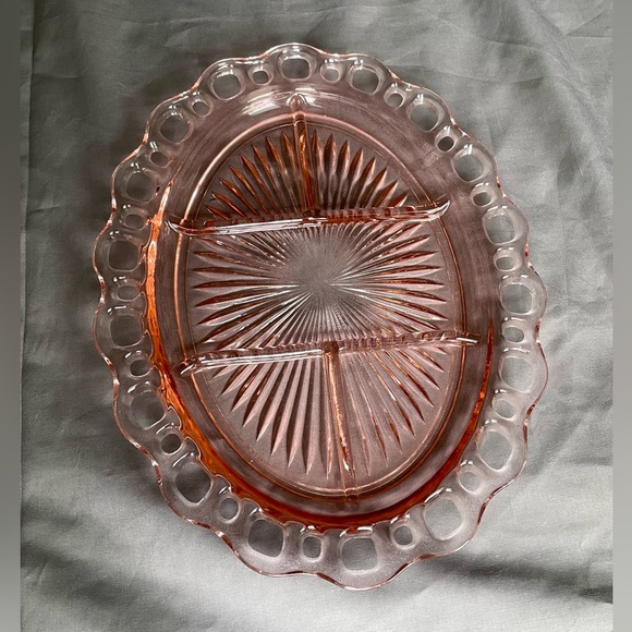 Anchor Hocking | Dining | Anchor Hocking Old Colony Open Lace Pink ...